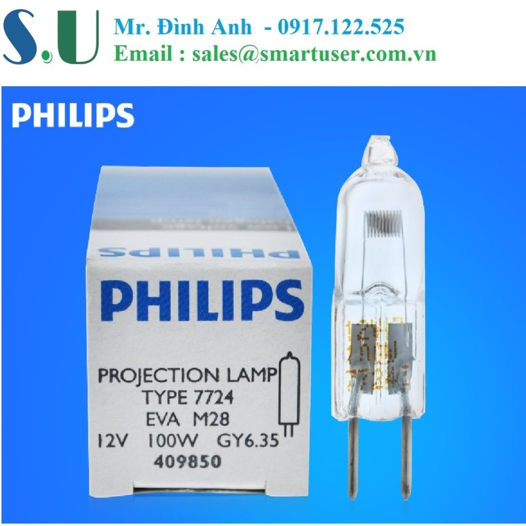 Bóng đèn halogen 12V 100W Philips 7724 cho kính hiển vi